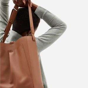 Everlane | Bags | Everlane The Italian Leather Studio Bag Cognac New ...